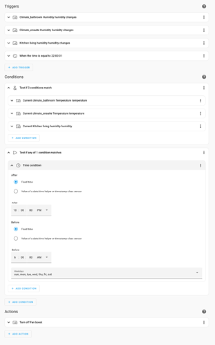 Automation conditions and triggers - Configuration - Home Assistant Community