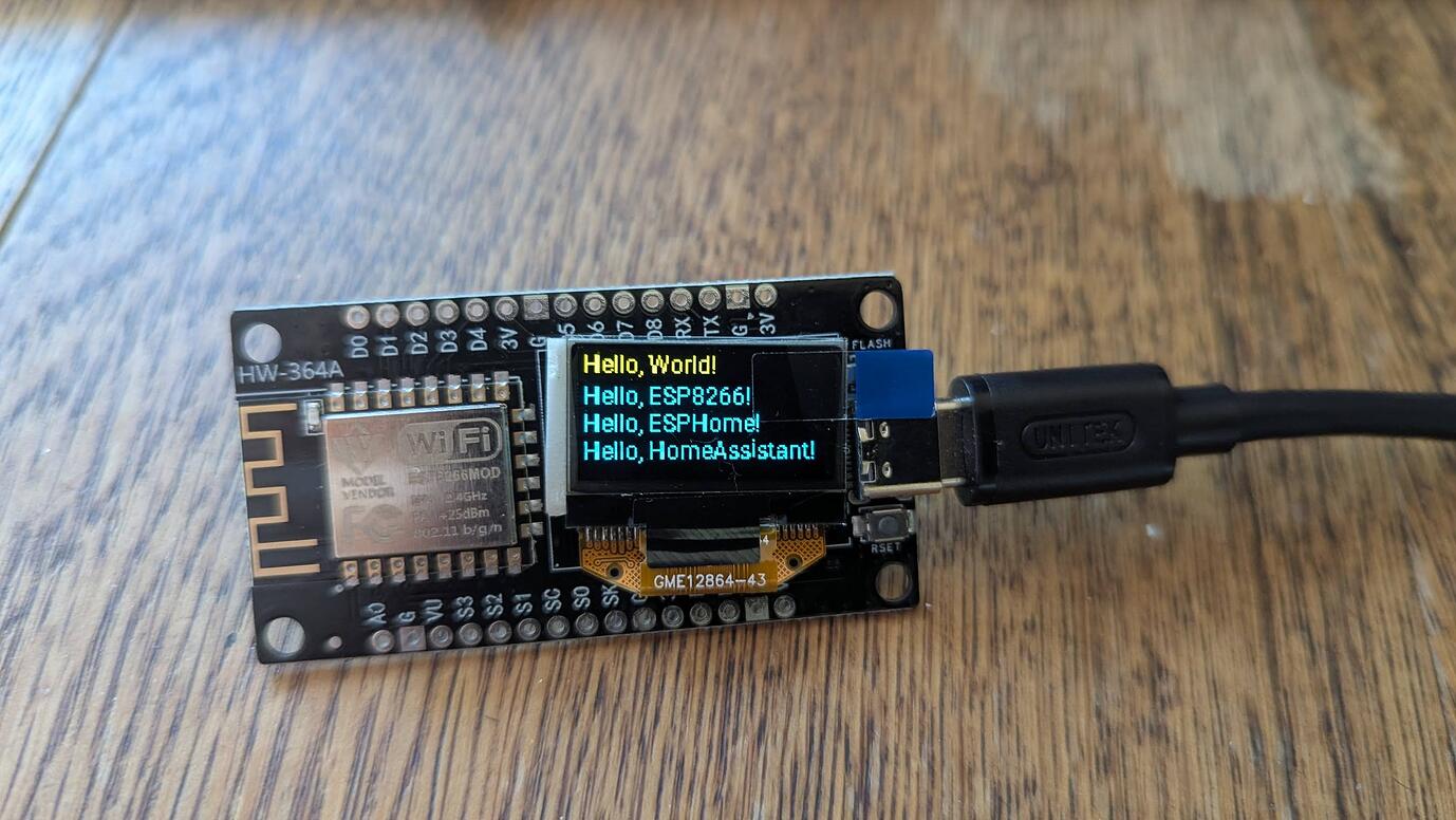 ESP8266 and HW-364A display - ESPHome - Home Assistant Community