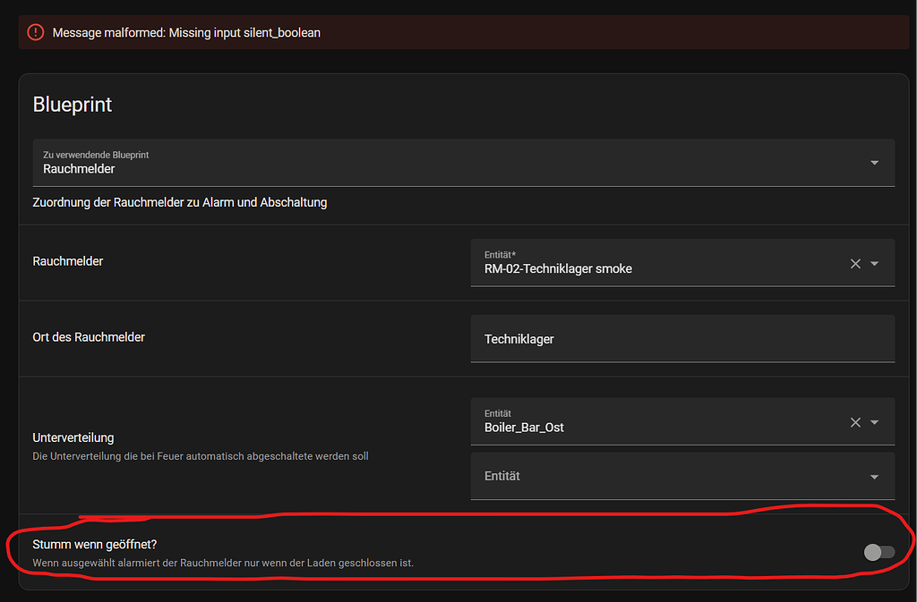 Error in Blueprint boolean - Blueprints - Home Assistant Community