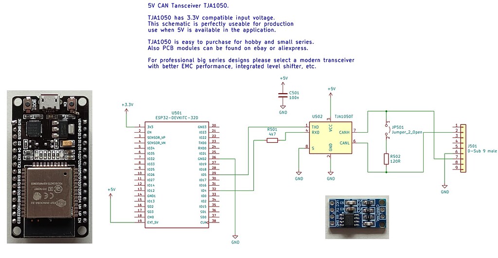 ESPHome CAN Bus ESP32 TJA1050 - ESPHome - Home Assistant Community