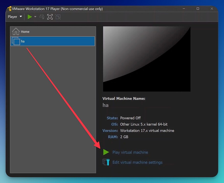 Installing Home Assistant on VMWare Player 17 - Share your Projects ...