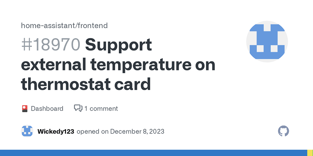 Thermostat card - option to display external temperature - Feature ...