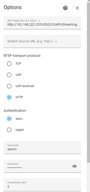 Generic cameras - Configuration - Home Assistant Community