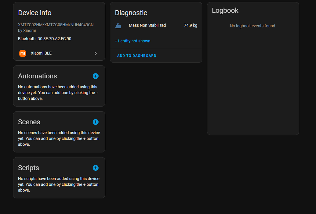 Xiaomi BLE integration doesn't have impedance sensor for Mi Body Composition Scale 2 ...