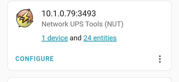 NUT Server Integration on Home Assistant Core 2022.6.5 - Third party ...