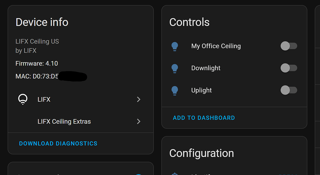 New LiFX Ceiling 15" - Configuration - Home Assistant Community