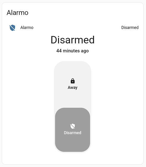 Alarm Control Panel Entity view vs card view - Configuration - Home ...
