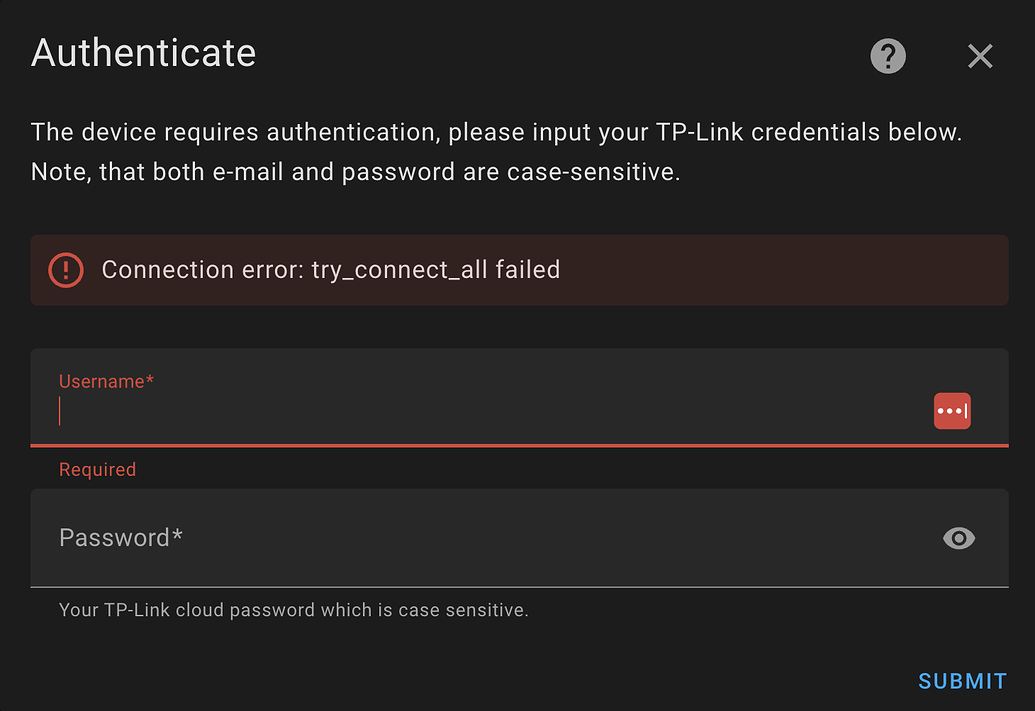 TP-Link Smart Home integration authentication - Page 2 - Configuration - Home Assistant Community