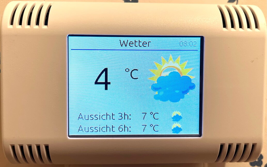 Smarthome display for window status and weather - ESPHome - Home ...