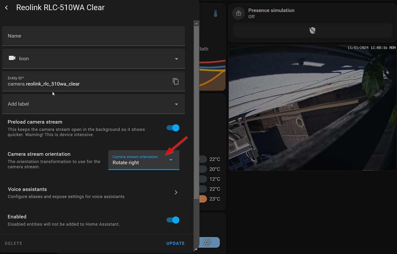 Help: camera rotation stopped working - Frontend - Home Assistant Community