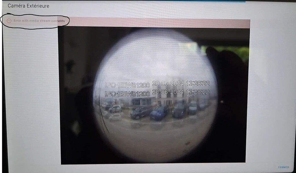 "Error with media stream contents" - Camera stream unstable / blinking ...