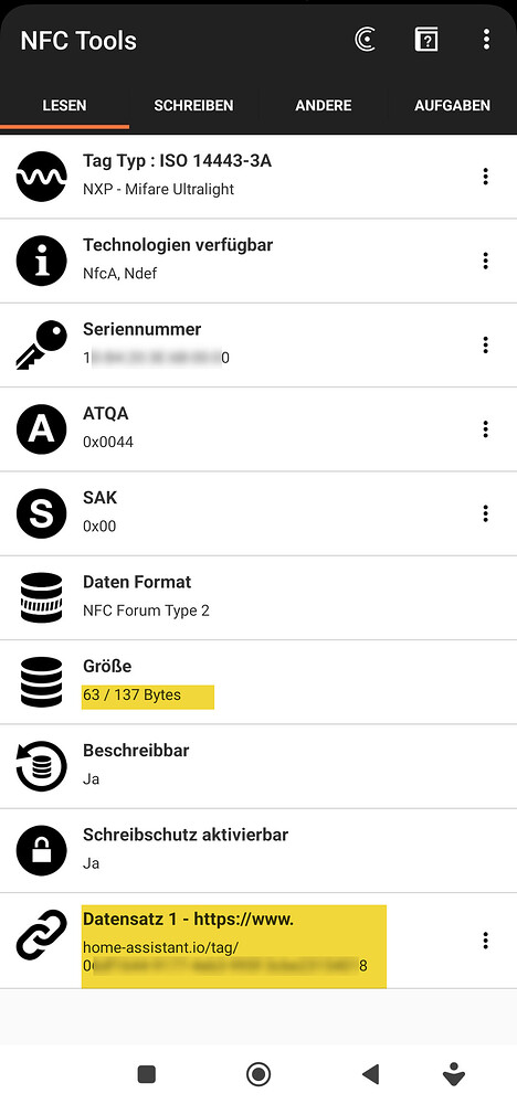 NFC: Use Tags on Android w/o popups (solution) - Configuration - Home ...
