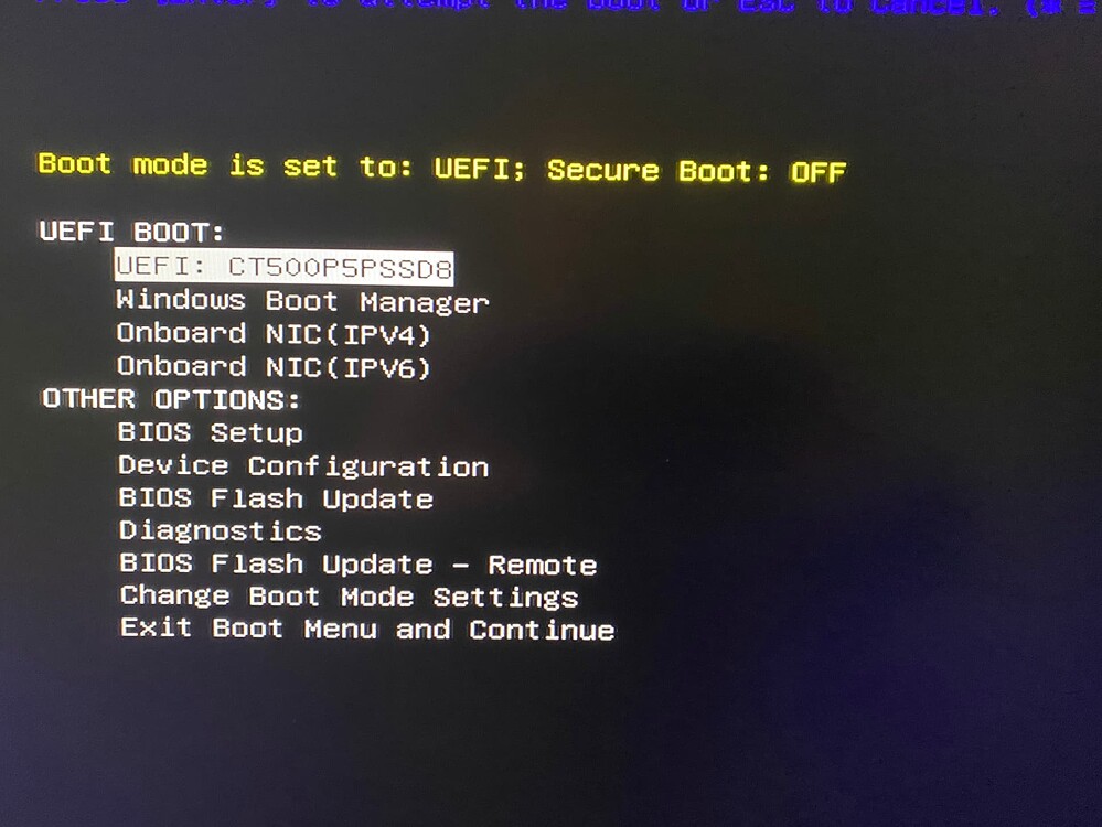 Initial boot on Dell Optiplex stuck - Installation - Home Assistant Community