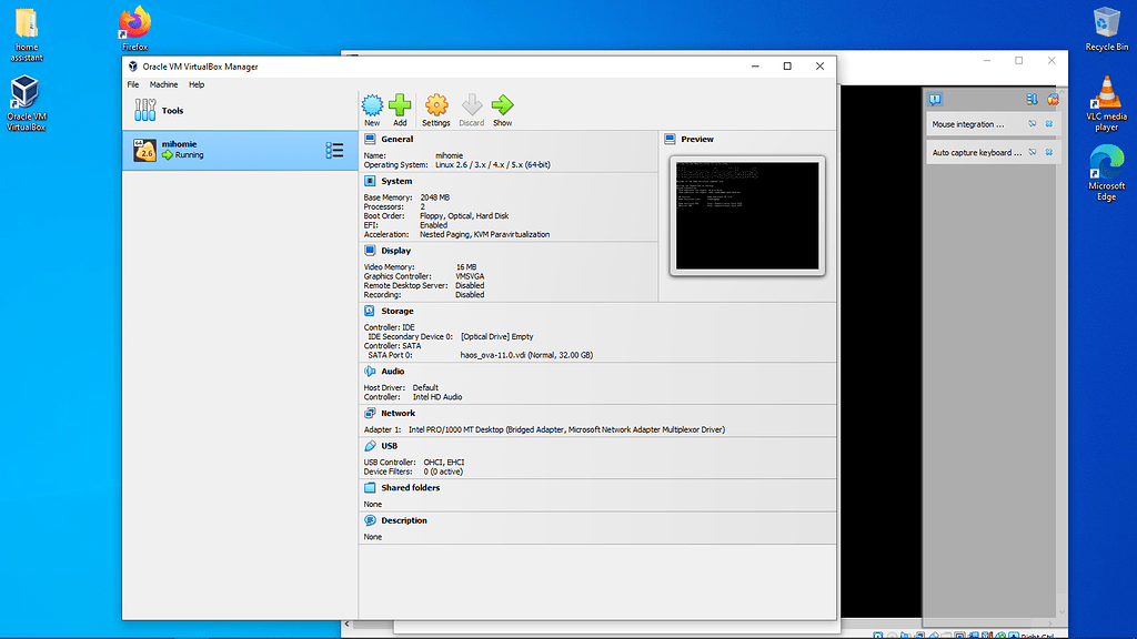 Error installing Home Assistant (using vitrualbox on windows 10 ...