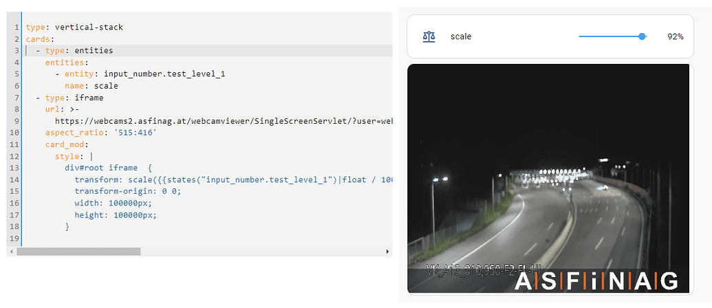 Iframe fitting a live feed - Frontend - Home Assistant Community