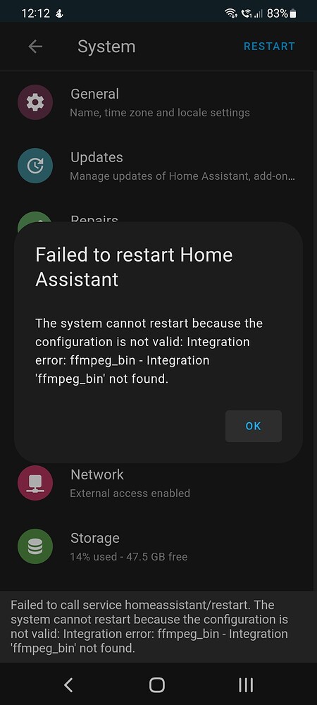 Installing ffmpeg? - Configuration - Home Assistant Community