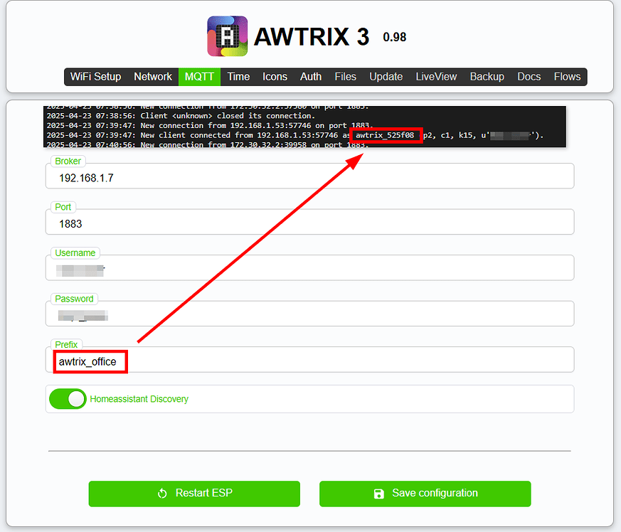 AWTRIX Prefix Name - Third party integrations - Home Assistant Community