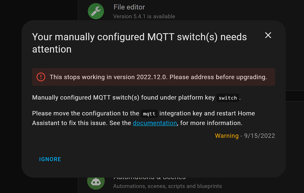 Error When Trying To Restart Home Assistant Community