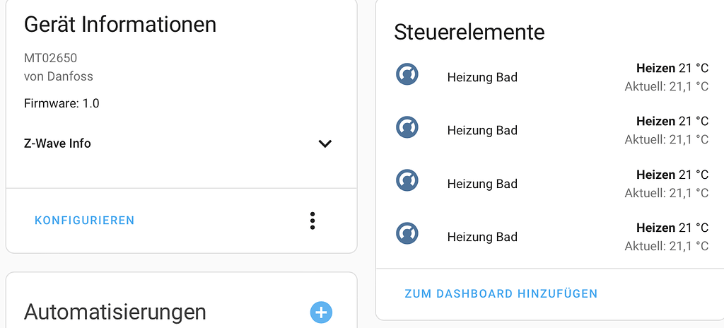 [Z-Wave JS] One Thermostat Device four entities - Z-Wave - Home ...