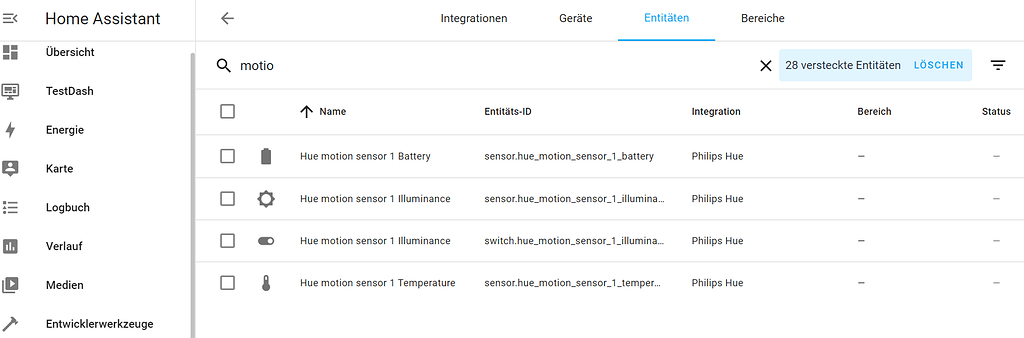 #Solved# Hue Motion Sensor missing "motion" entity? - Configuration - Home Assistant Community