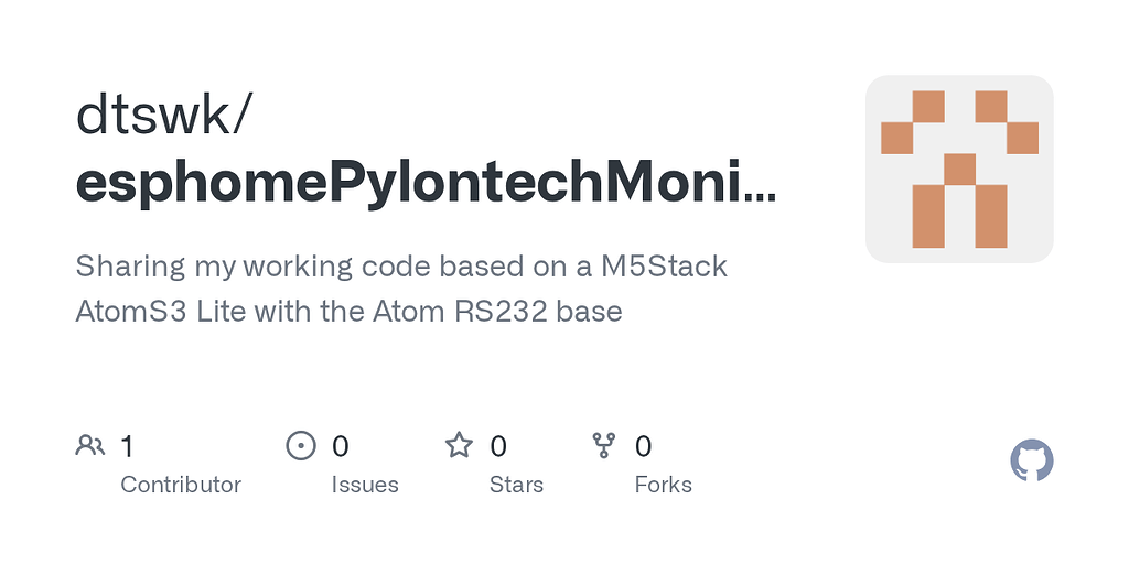M5Stack AtomS3 Lite integration with Pylontech - ESPHome - Home Assistant Community