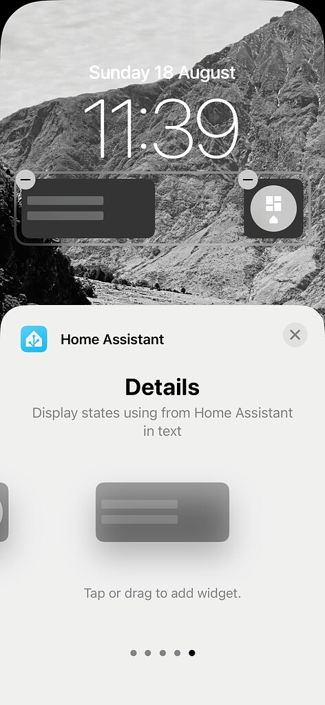 How to use this IOS lock screen widget. Display states from HA - Home ...