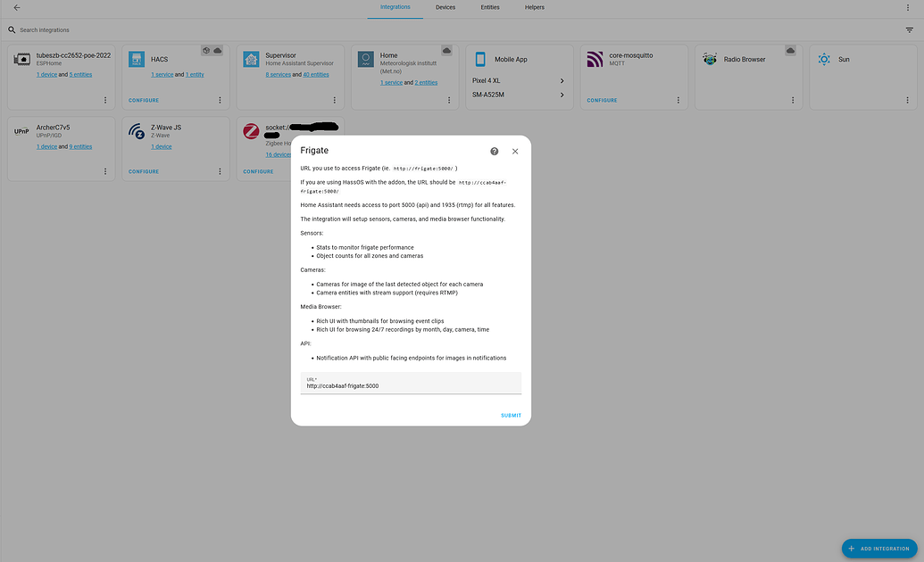 Frigate NVR "Failed to Connect" Error - Installing From HACS - Third party integrations - Home ...