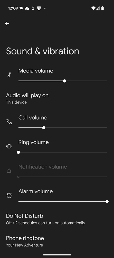 Alarm_stream only vibrating - Home Assistant Companion for Android ...