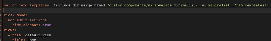 Mix UI lovelace minimalist templates with other lovelace cards ...