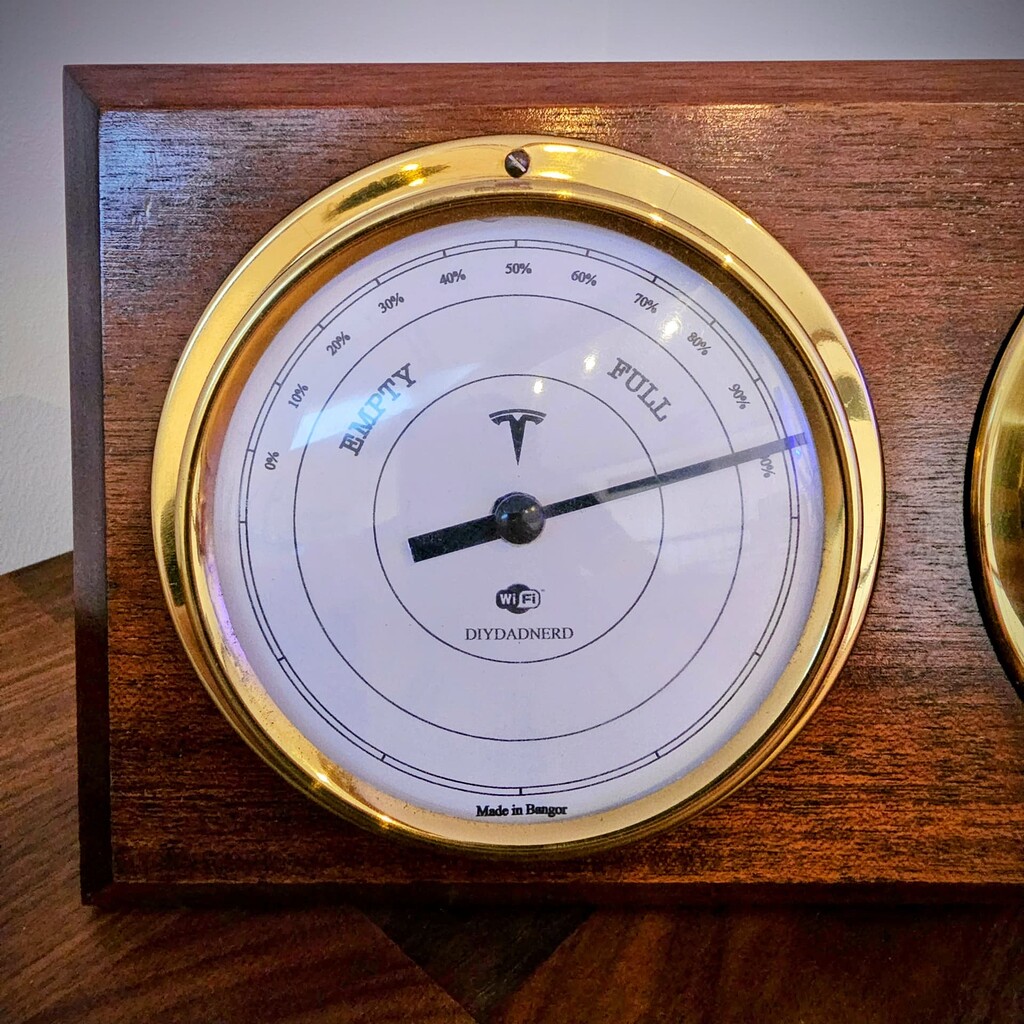 Old barometer converted to car battery indicator - Share your Projects ...