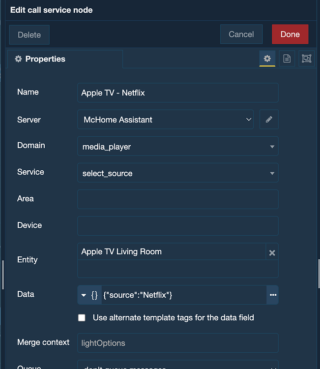 Apple TV - Find Source Name - Node Red - Node-RED - Home Assistant Community