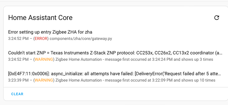 Zigbee Dongle Migration issues (ZHA Failed to set up) - Zigbee - Home ...
