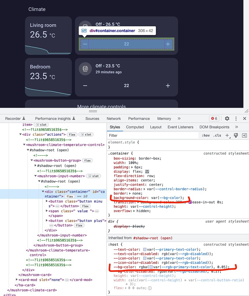 Problem overriding bg-color variable in theme .yaml file - Frontend - Home Assistant Community