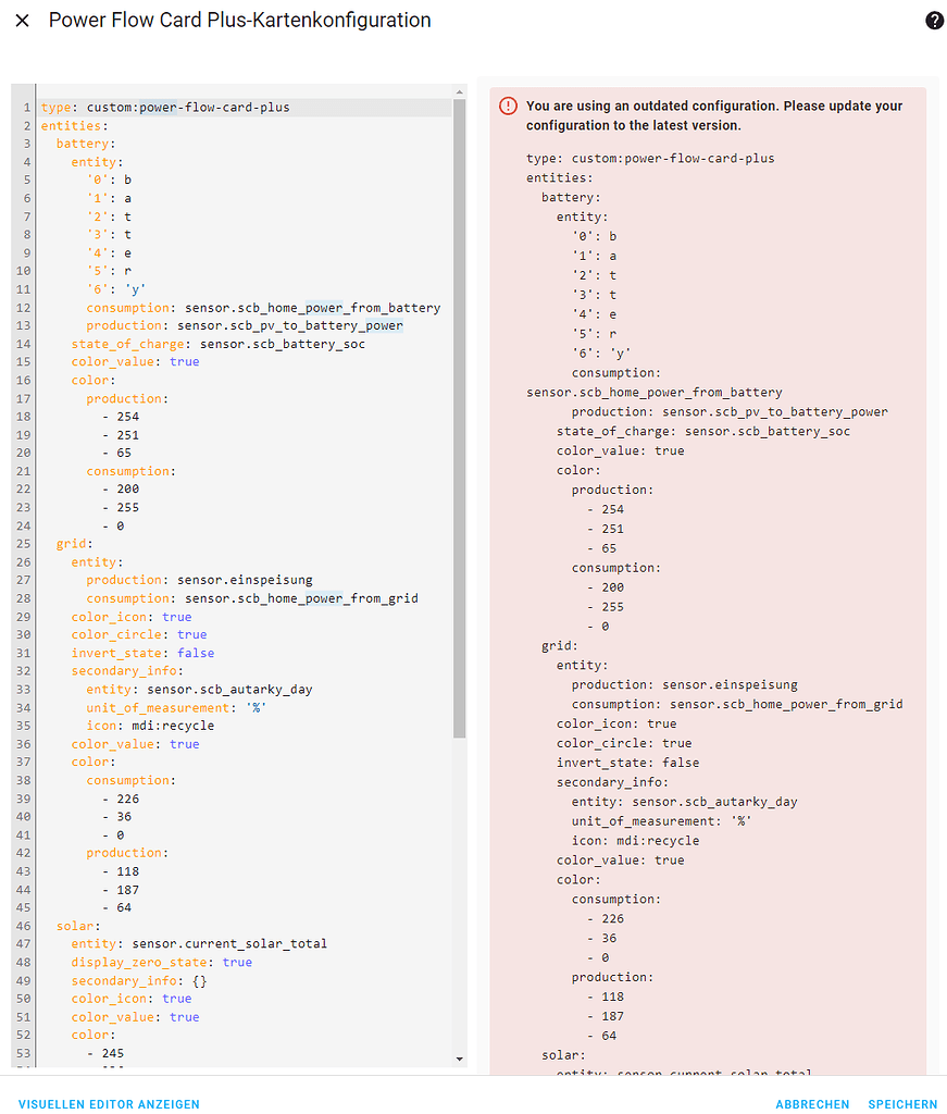 After HACS update i out outdated for power flow card - Frontend - Home ...