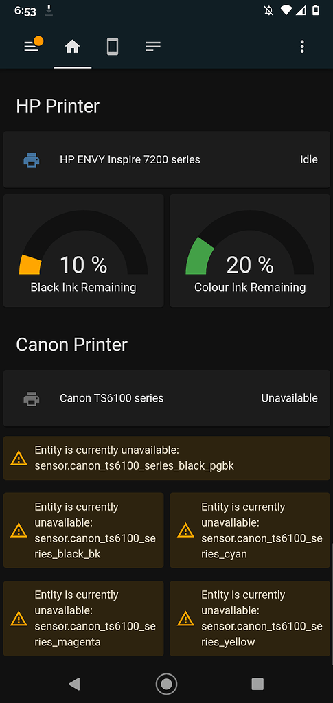 IPP: Remember ink levels when printer goes to sleep - Feature Requests ...
