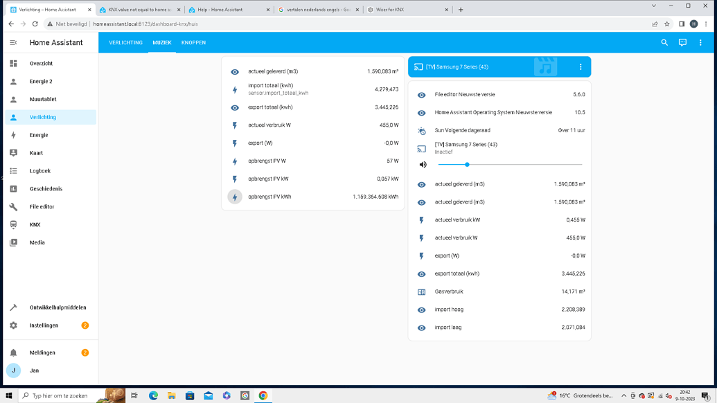 KNX value not equal to home assistant - Energy - Home Assistant Community