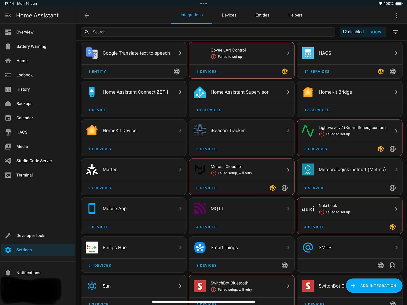 Upgrade core from 2025.5.2 to 2025.6.1 issues - Third party ...