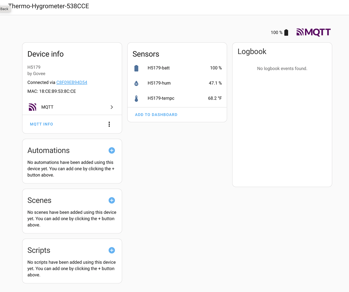 [Solved] Govee WiFi Thermometer Hygrometer H5179 Intergration Support - Configuration - Home ...