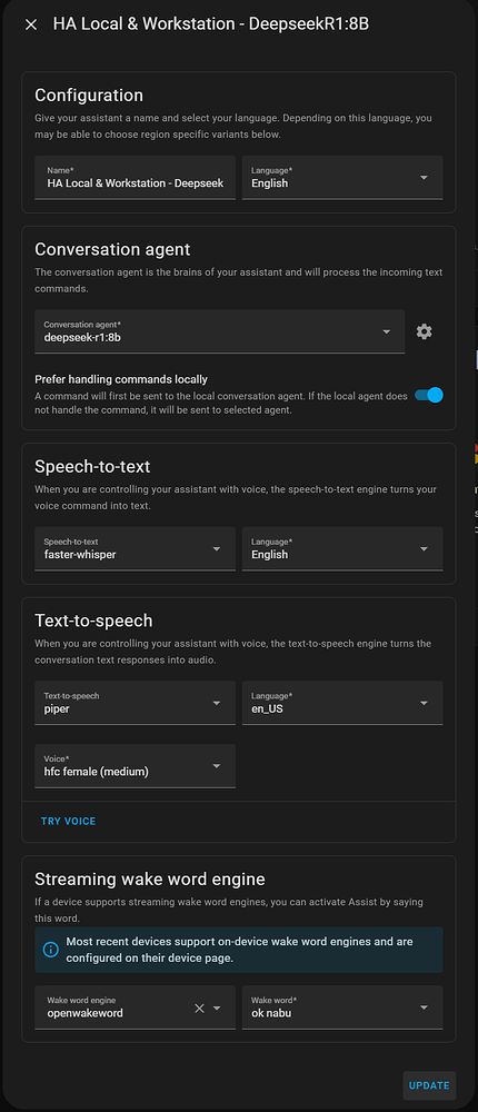 Help: Local AI Voice Assistant - Intent error - Voice Assistant - Home Assistant Community
