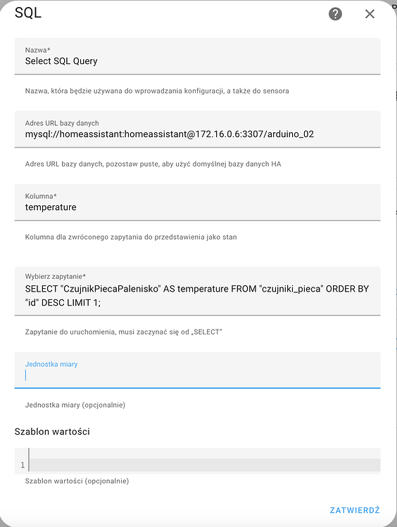 SQL Integration not working - SQL Query invalid - Configuration - Home Assistant Community