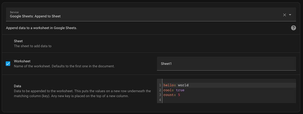 How Do I Select The Sheet Or Find The config entry For My Google 