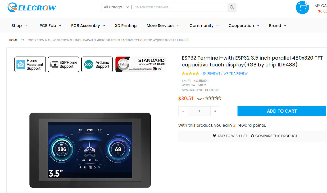 Esp32 + touch display + HA - ESPHome - Home Assistant Community