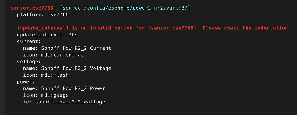 Update_interval invalid option on cse7766 platform since 2024.2.0 update - ESPHome - Home ...