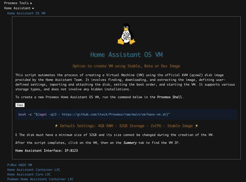 Home Assistant OS (HAOS) with Proxmox VE 8.0 Install Guide - Installation - Home Assistant Community