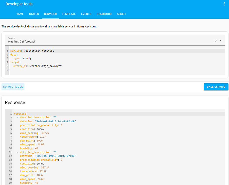 Can't call service that returns response - AppDaemon - Home Assistant ...