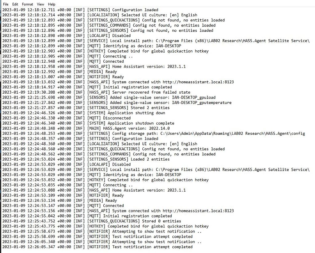 HASS Agent Integration - Add New PC - Configuration - Home Assistant Community