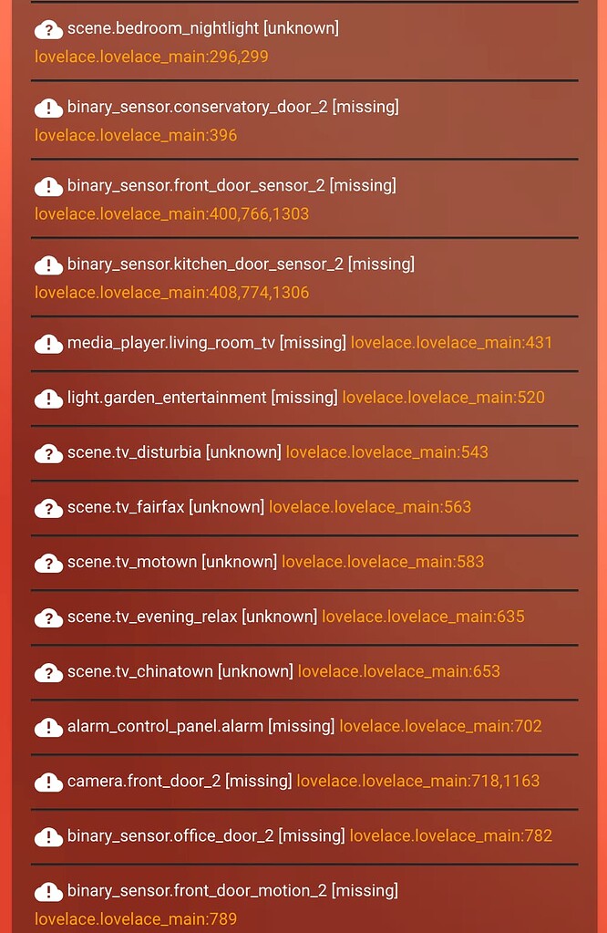 How to fix - Missing Scenes / Entities showing in Watchman (Lovelace ...