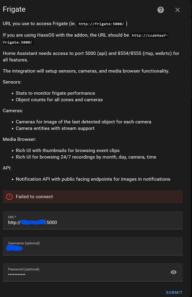 Home Assistant to Frigate Docker Authentification - Third party integrations - Home Assistant ...