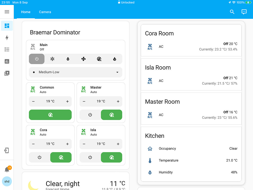 Braemar Dominator HVAC Integration with HA - Third party integrations ...