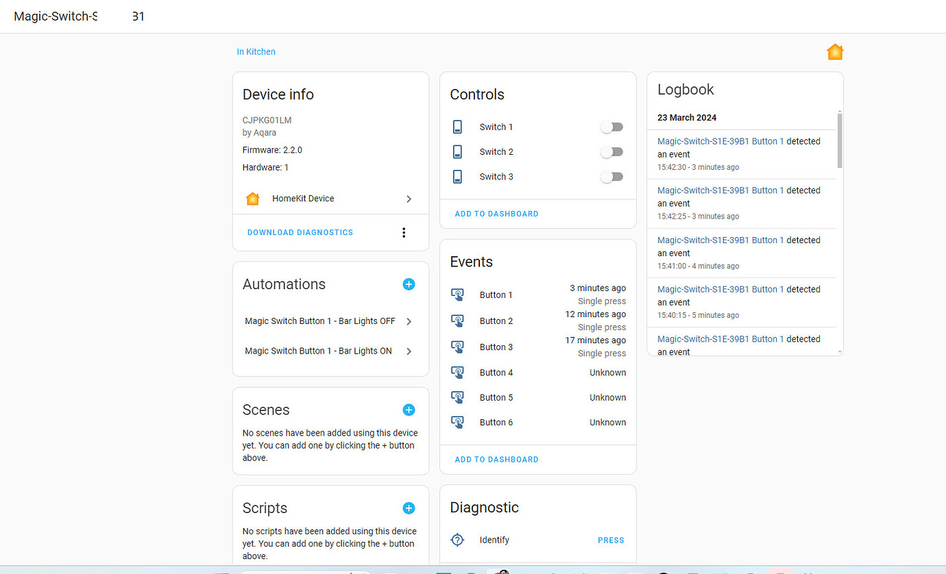 Aqara S1E Magic Switch - WORKING in Home Assistant (Android) - Hardware ...